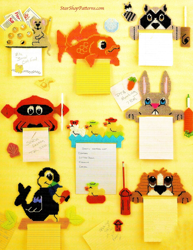 Vintage Plastic Canvas Pattern Book PDF Digital Download • Kitchen ...