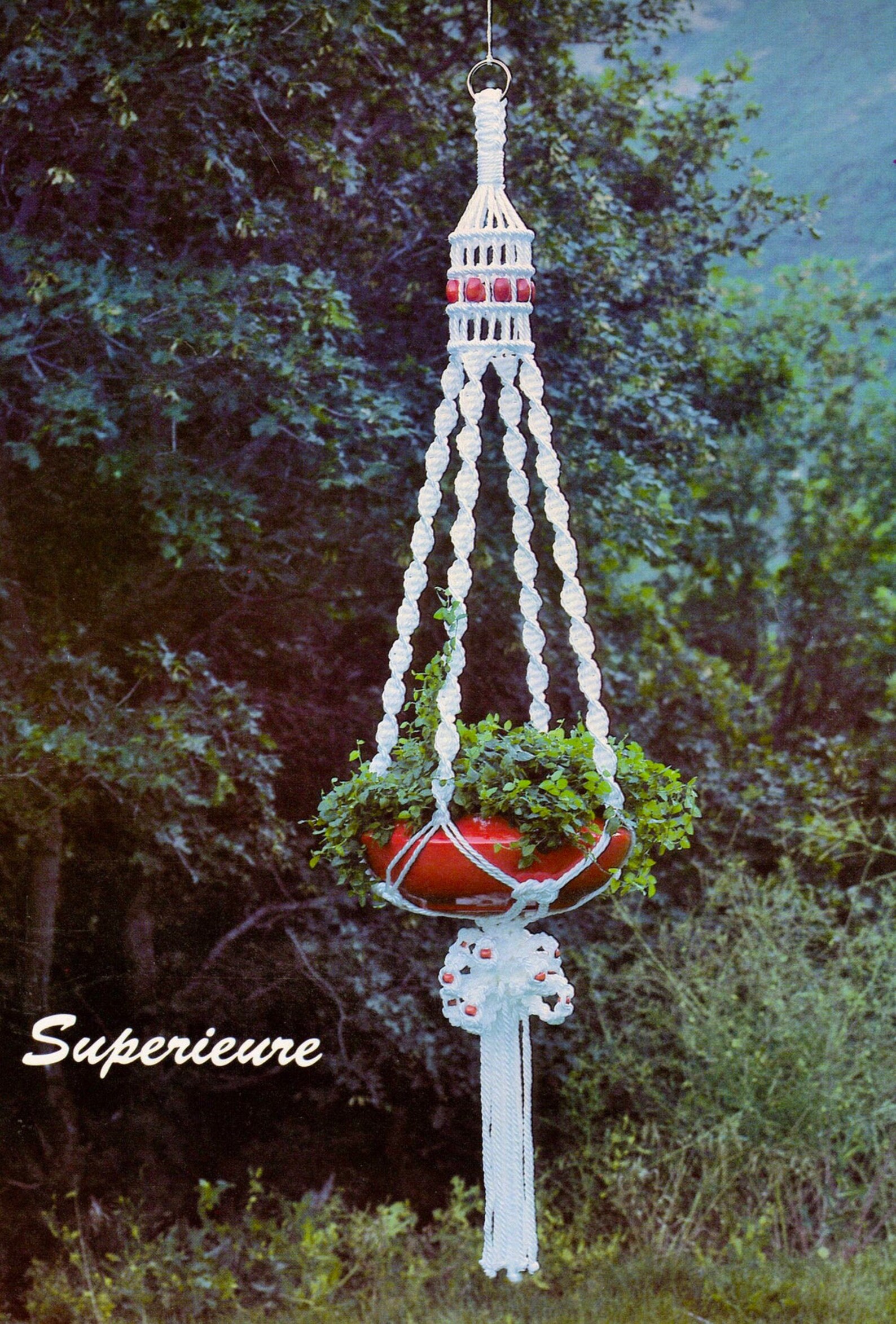 Vintage Macrame Pattern PDF macrame Elegance VII 7 1970s | Etsy