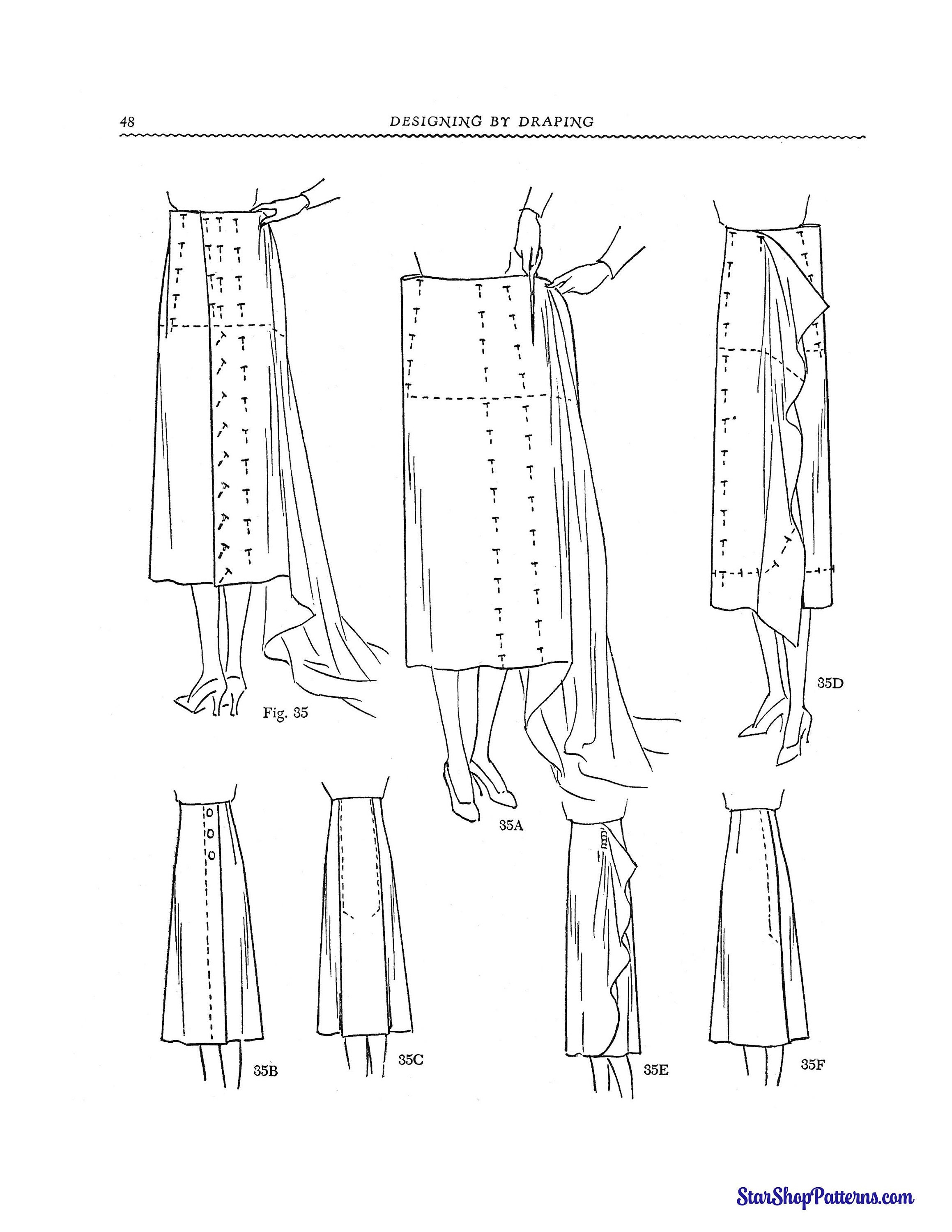Designing by Draping Book • Vintage Tailoring Book • 1940s Dress Making ...
