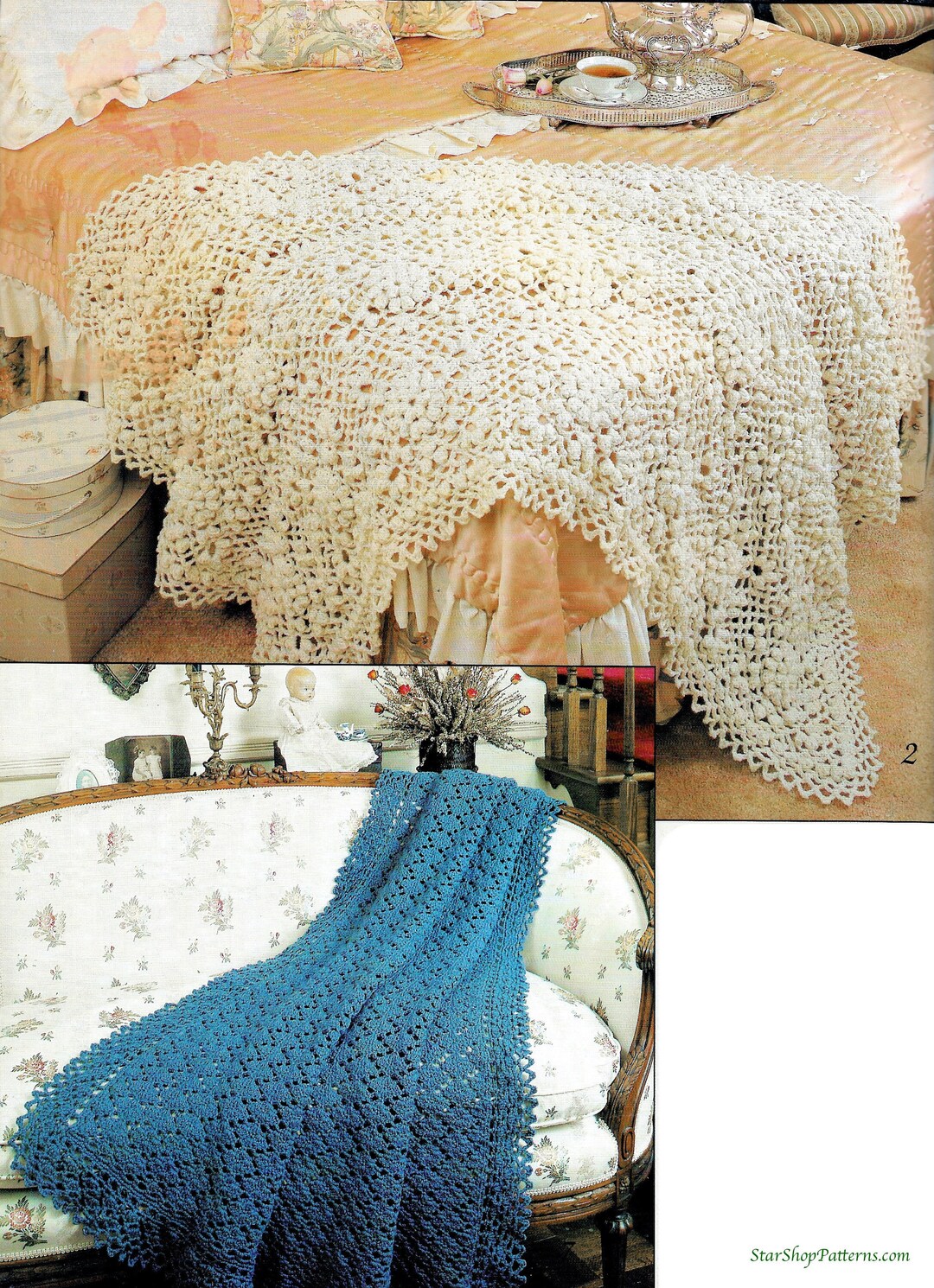 Vintage Crochet Afghan Pattern Book PDF Download • Victorian Lace ...