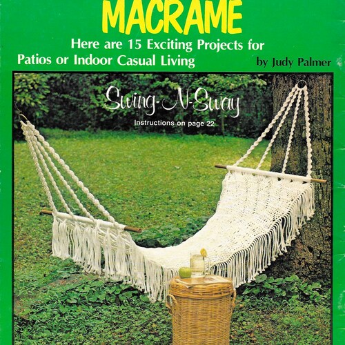 Macrame Chairs Pattern PDF Patio Lawn Chair Pattern Vintage - Etsy