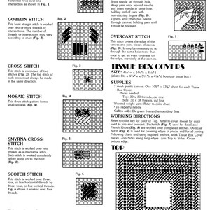 Vintage Plastic Canvas Pattern Book PDF • Easter Plastic Canvas Tissue ...