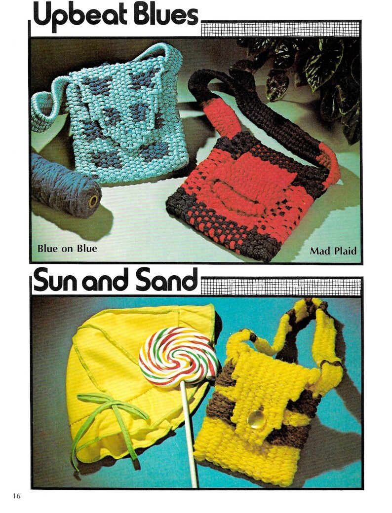 Purse Weaving Book 1970s Flatloom Kids Easy Beginner Weaving - Etsy