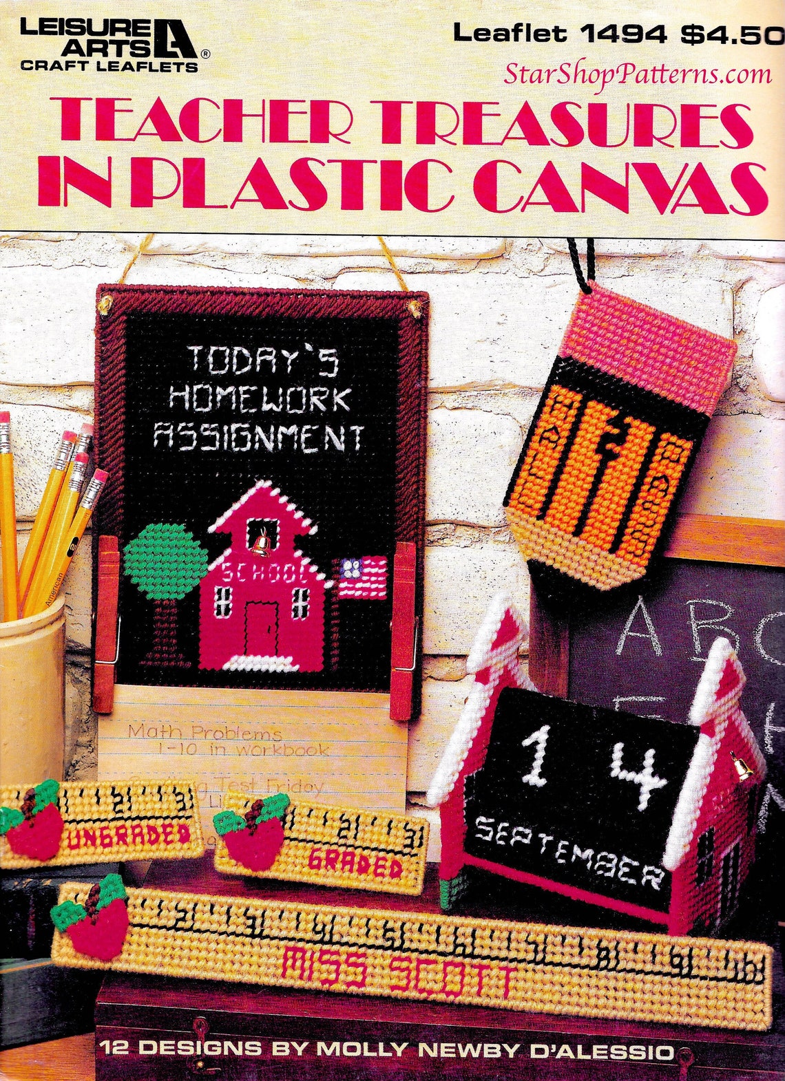 Vintage Plastic Canvas Pattern Book PDF Teacher Plastic - Etsy