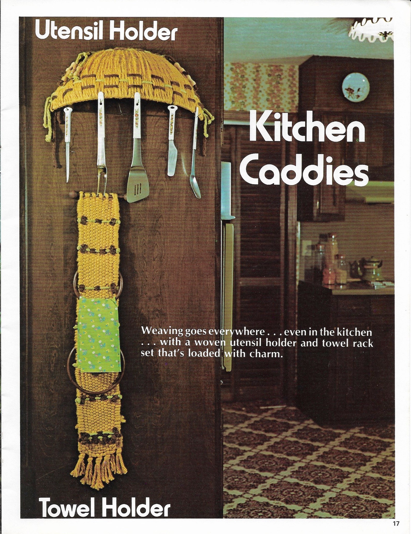 Weaving for Home Decor • 1970s Flatloom Weaver Book • Decoration Wall ...