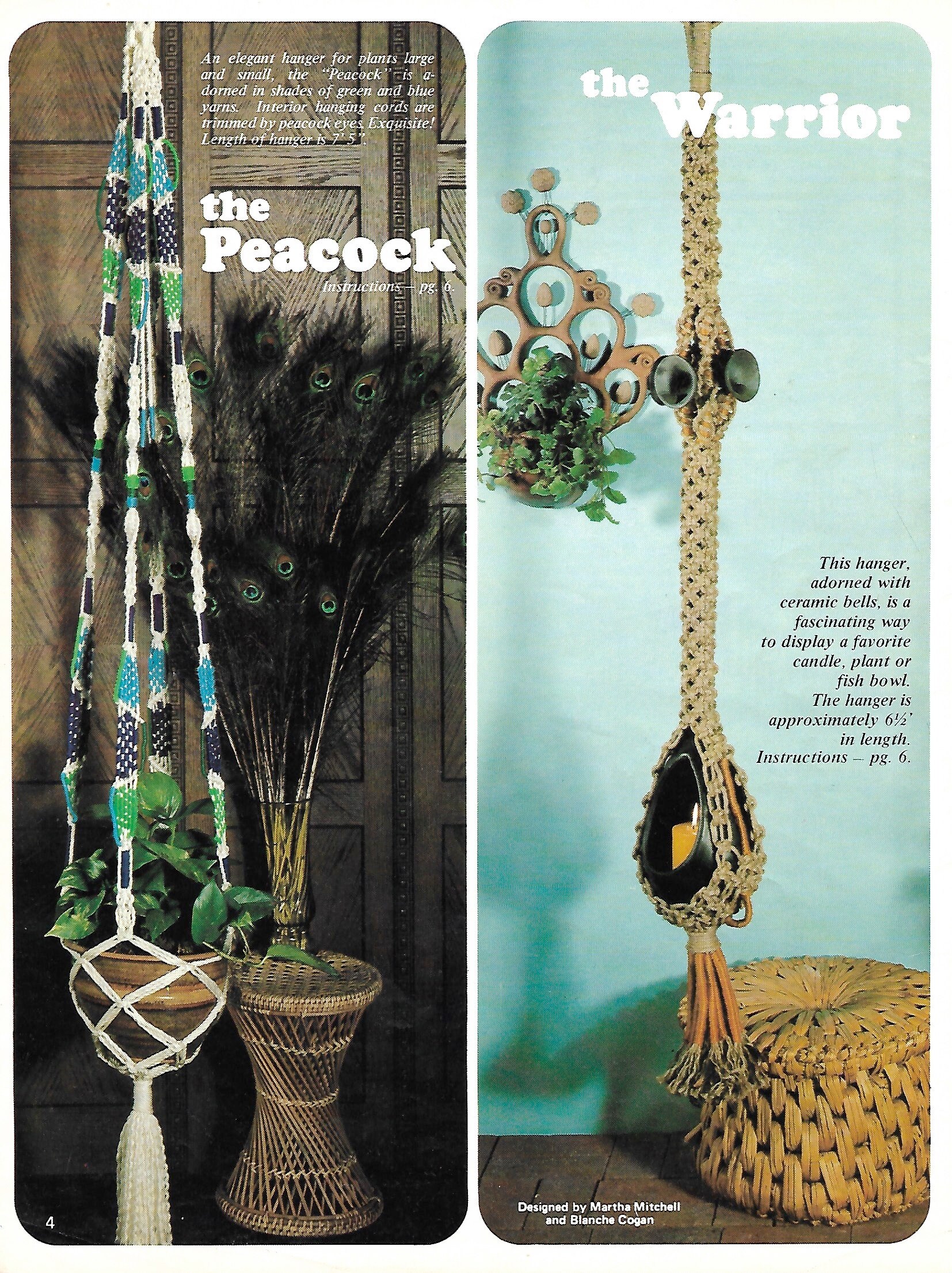 Macramé And Other Fiber Crafts Book 1970s Macrame Patterns | Etsy