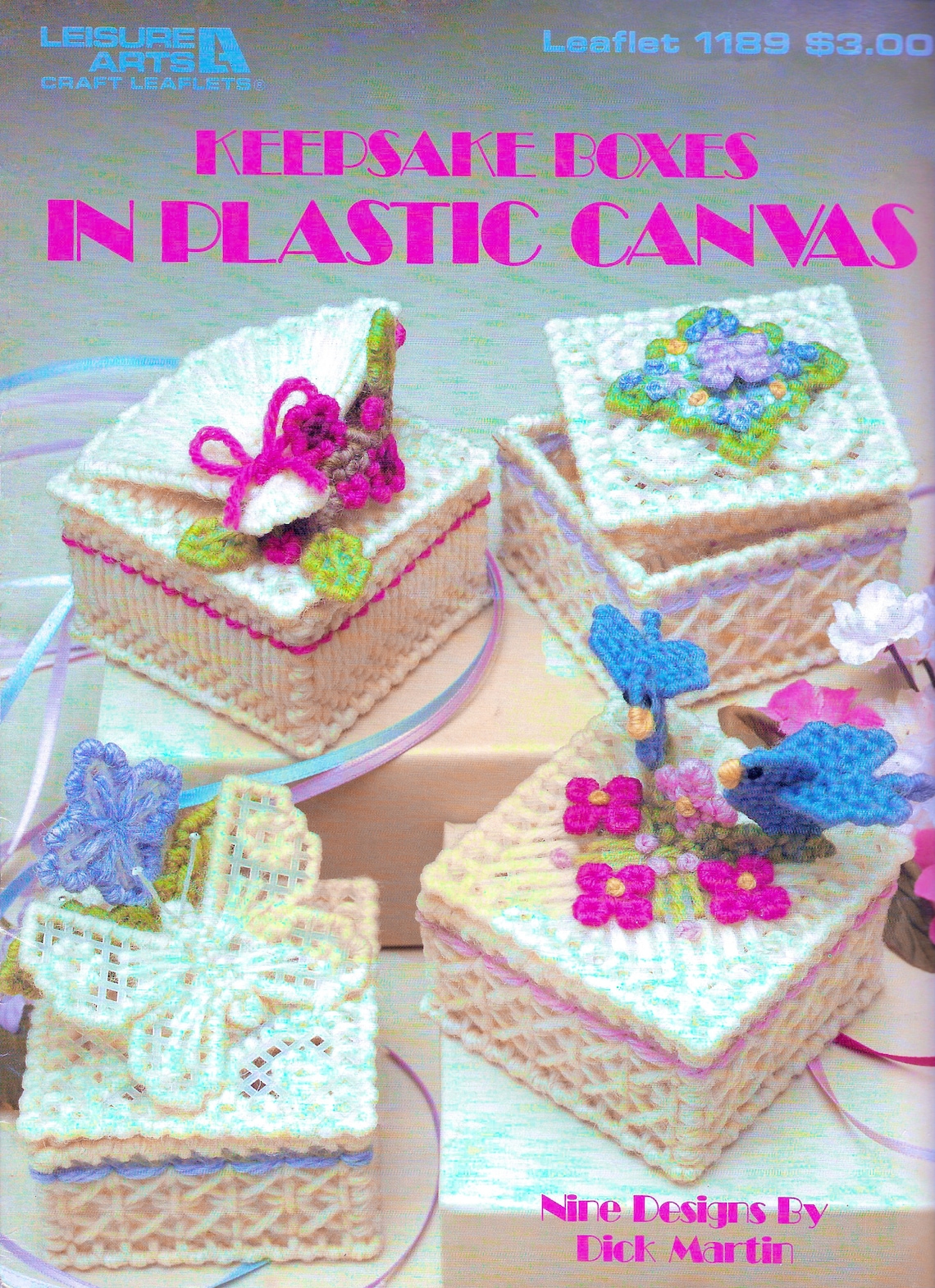 Vintage Plastic Canvas Pattern Book PDF Spring Floral Flower - Etsy