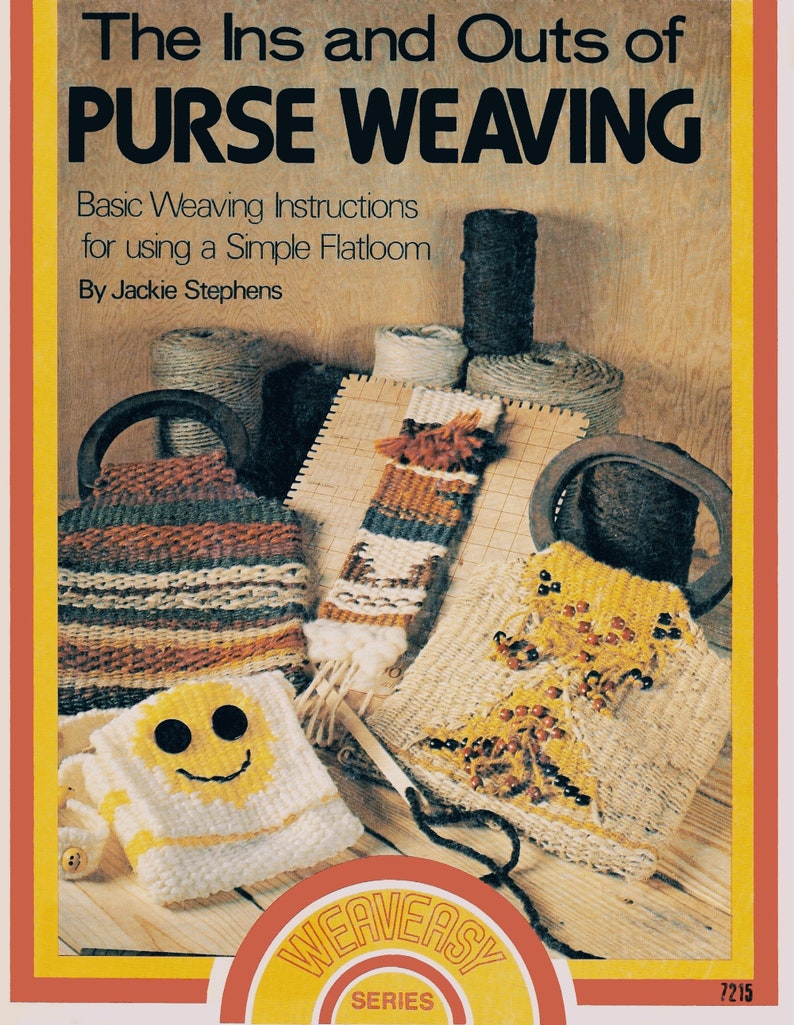 Purse Weaving Book 1970s Flatloom Kids Easy Beginner Weaving - Etsy