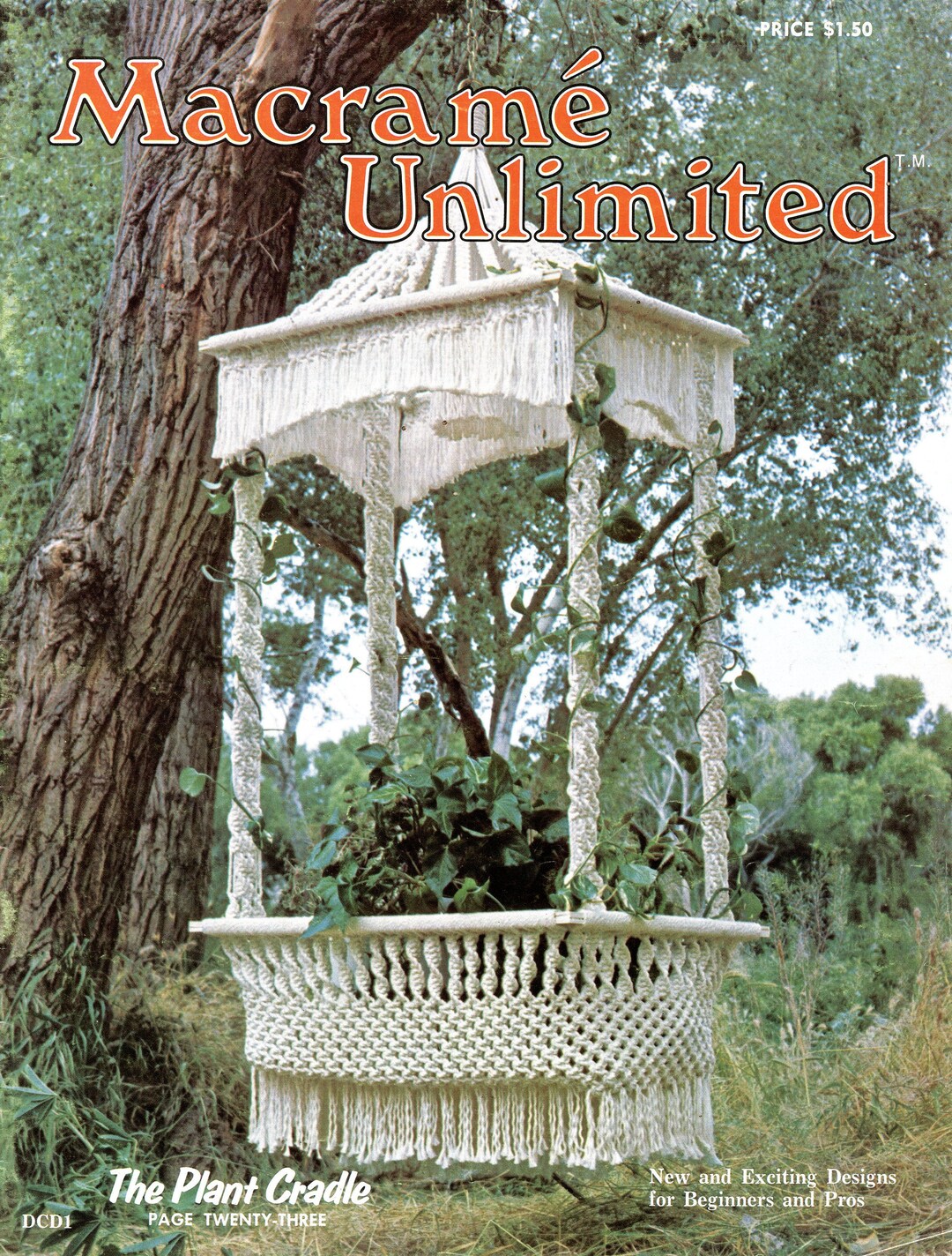 Macramé Unlimited • 1970s Macrame Plant Hanger Pattern Book • 70s ...
