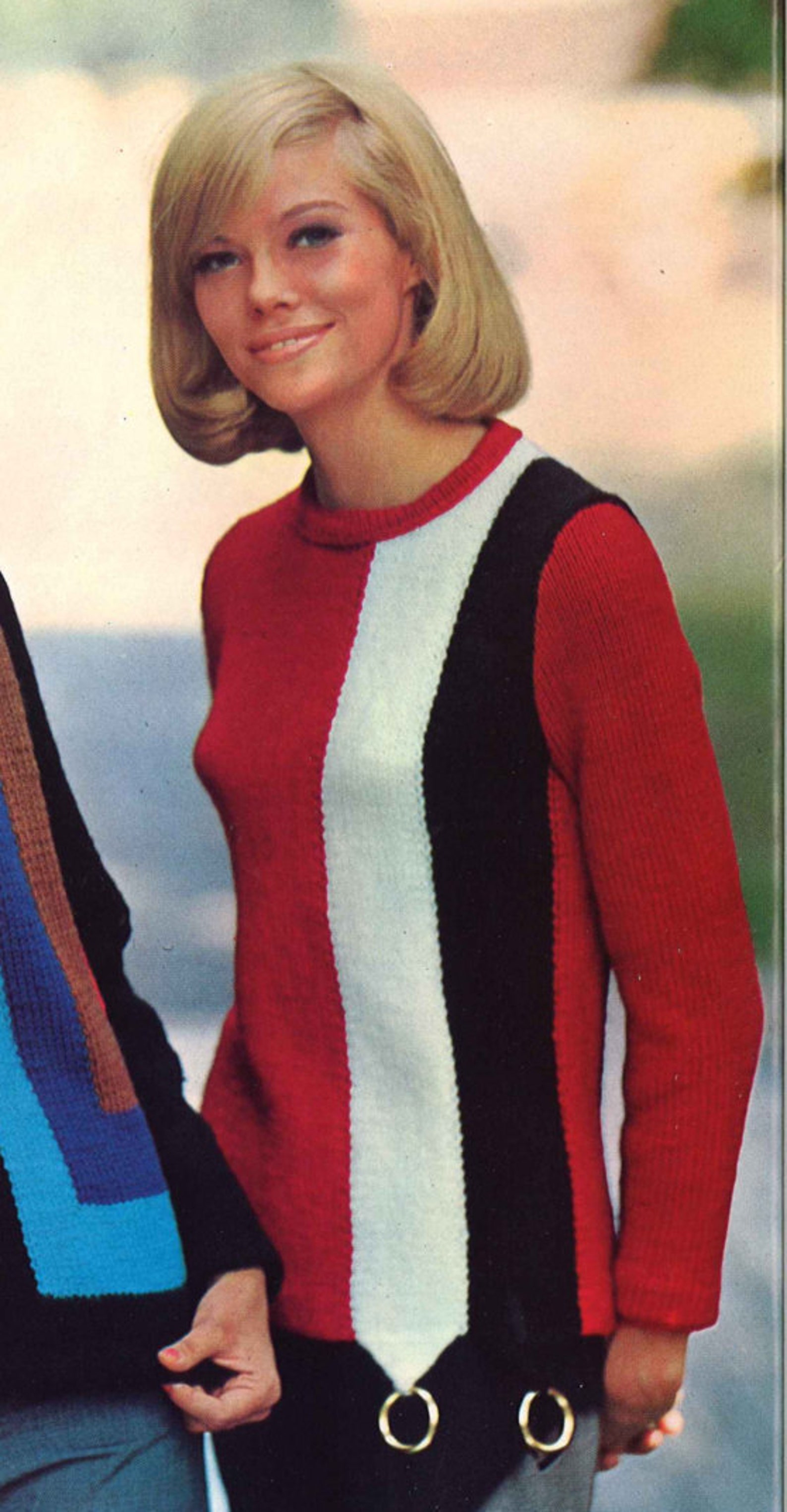 Stripes & Stripes 1960s Pullover Sweater Patterns 60s | Etsy