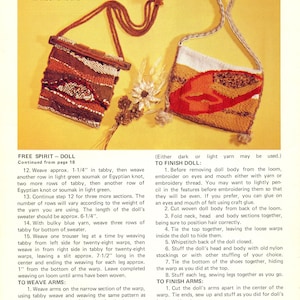 Weaving on A Cardboard off Loom • 1970s Flatloom Weaver Books • 70s ...