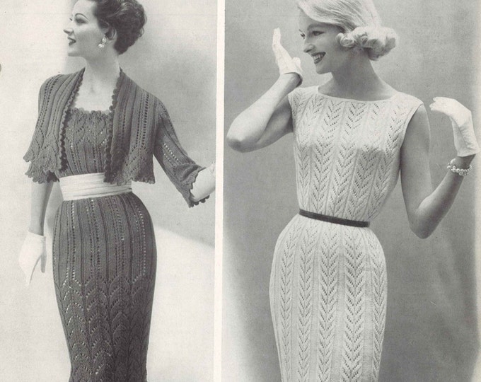 Bermuda Pastels • 1950s Knitting Engagement Cardigan Top Jumper • 50s ...