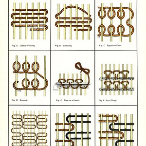 Weaving on A Cardboard off Loom • 1970s Flatloom Weaver Books • 70s ...