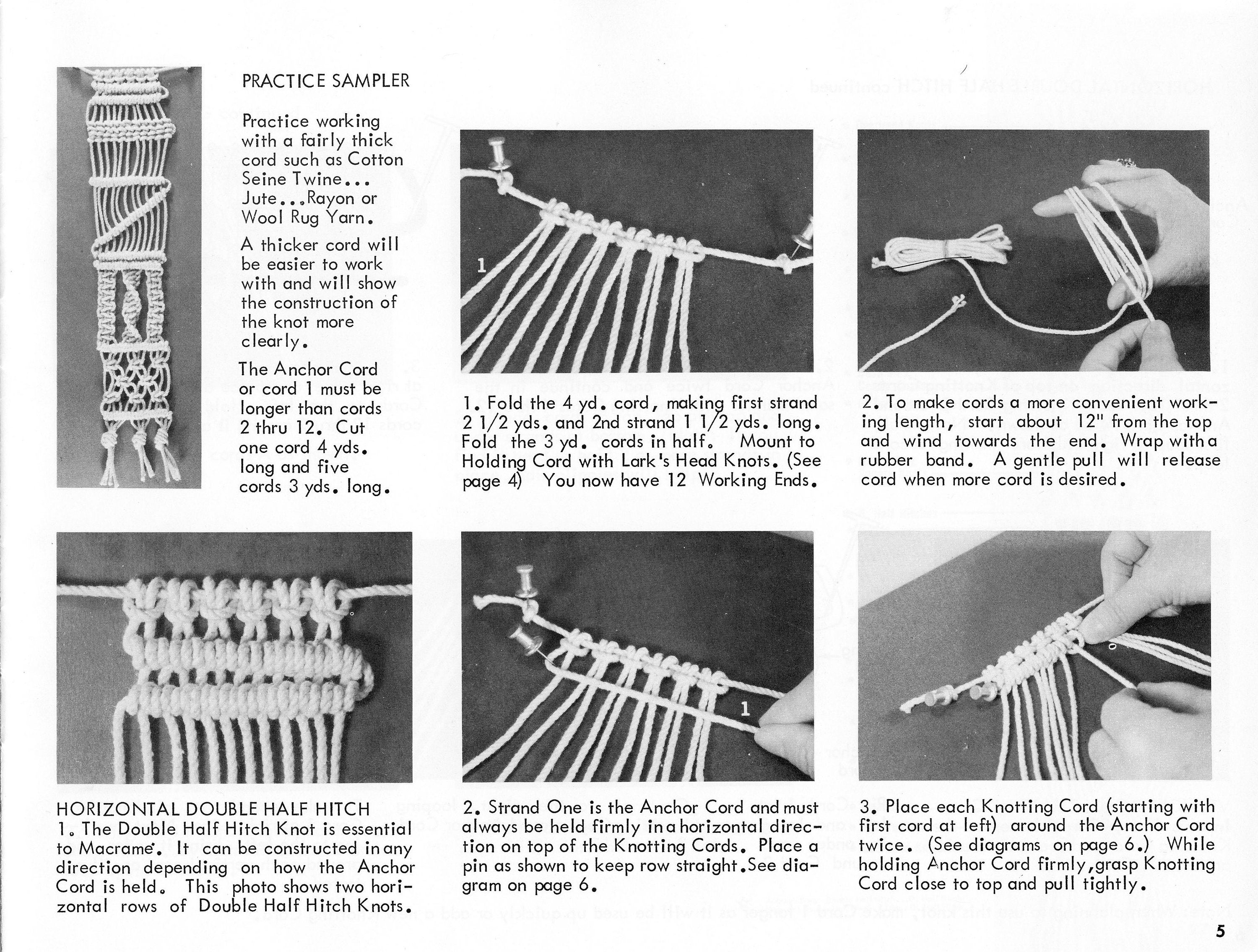 Macramé Plant Hanger Macrame Pot Hangers Globe Booklet | Etsy