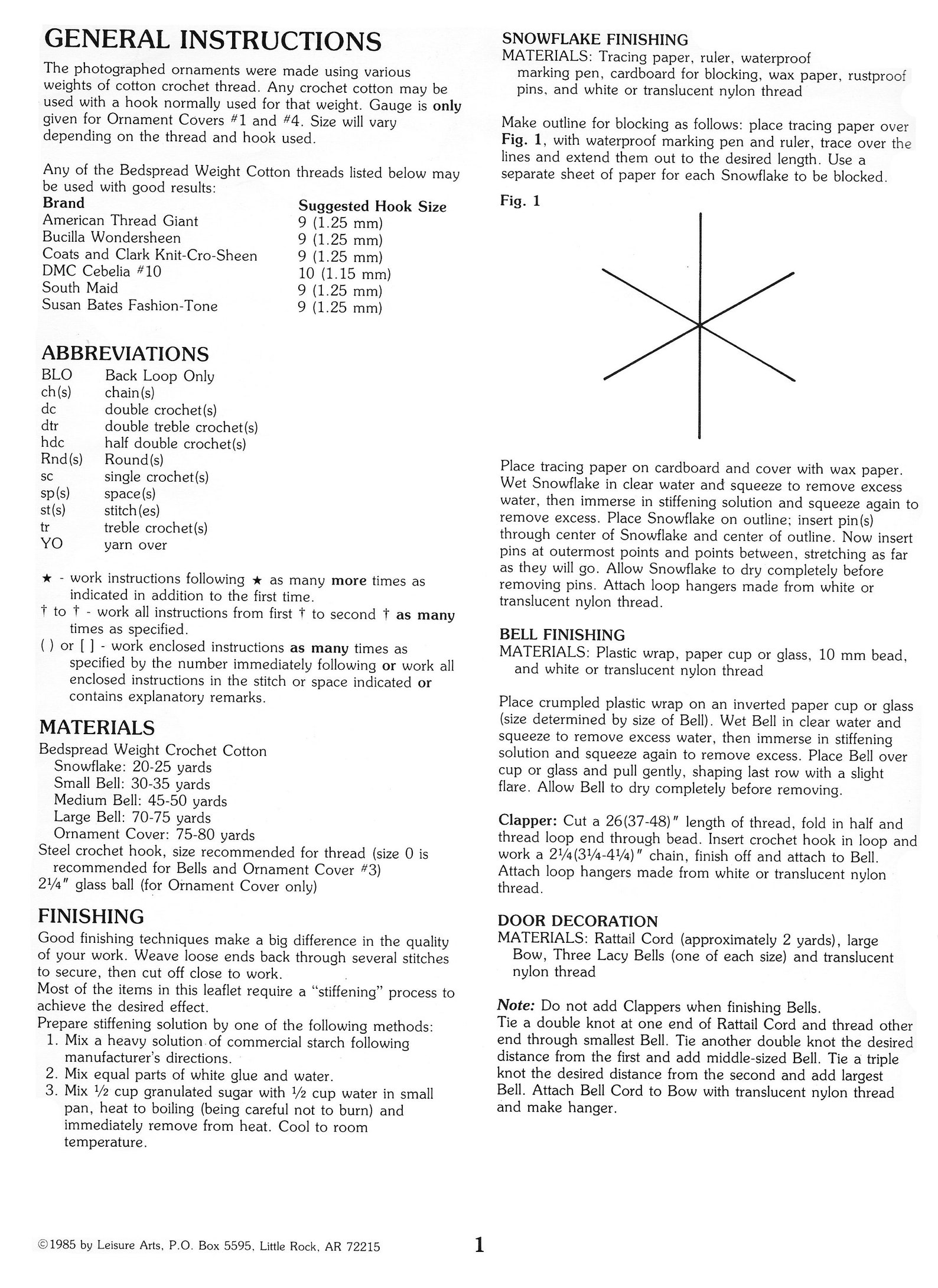 Vintage Crochet Snowflake Pattern Book PDF Digital Download - Etsy