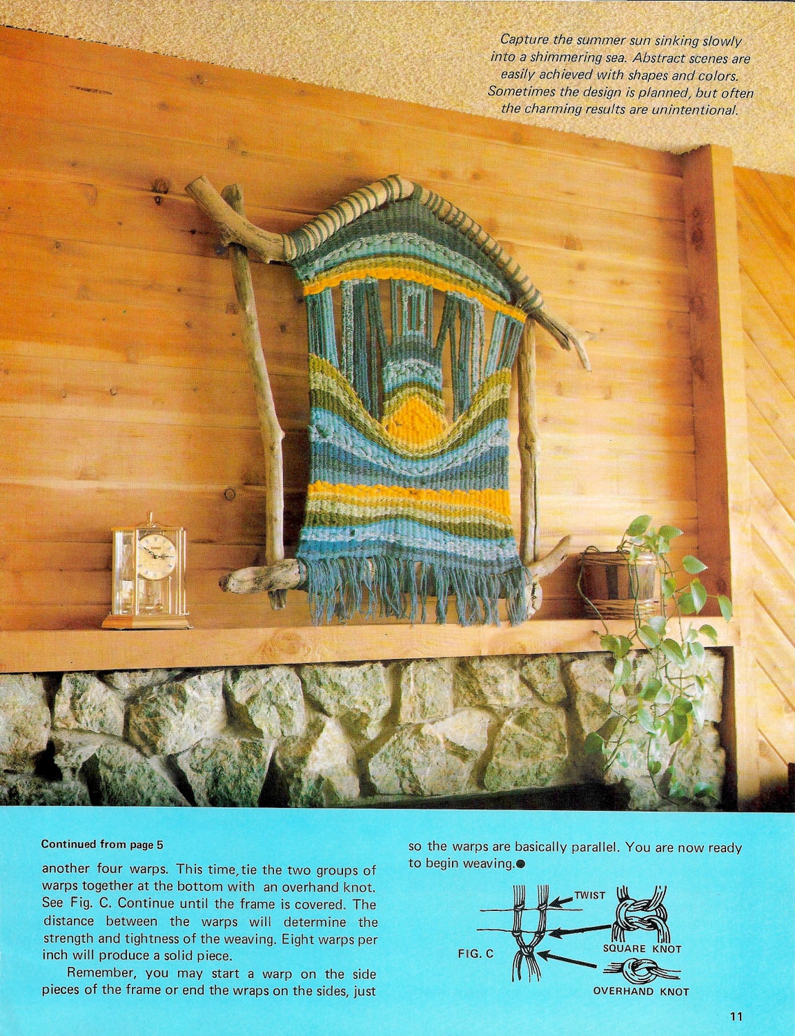 Weaving on Driftwood Looms • 1970s off Loom Flatloom Weaver Books • 70s ...