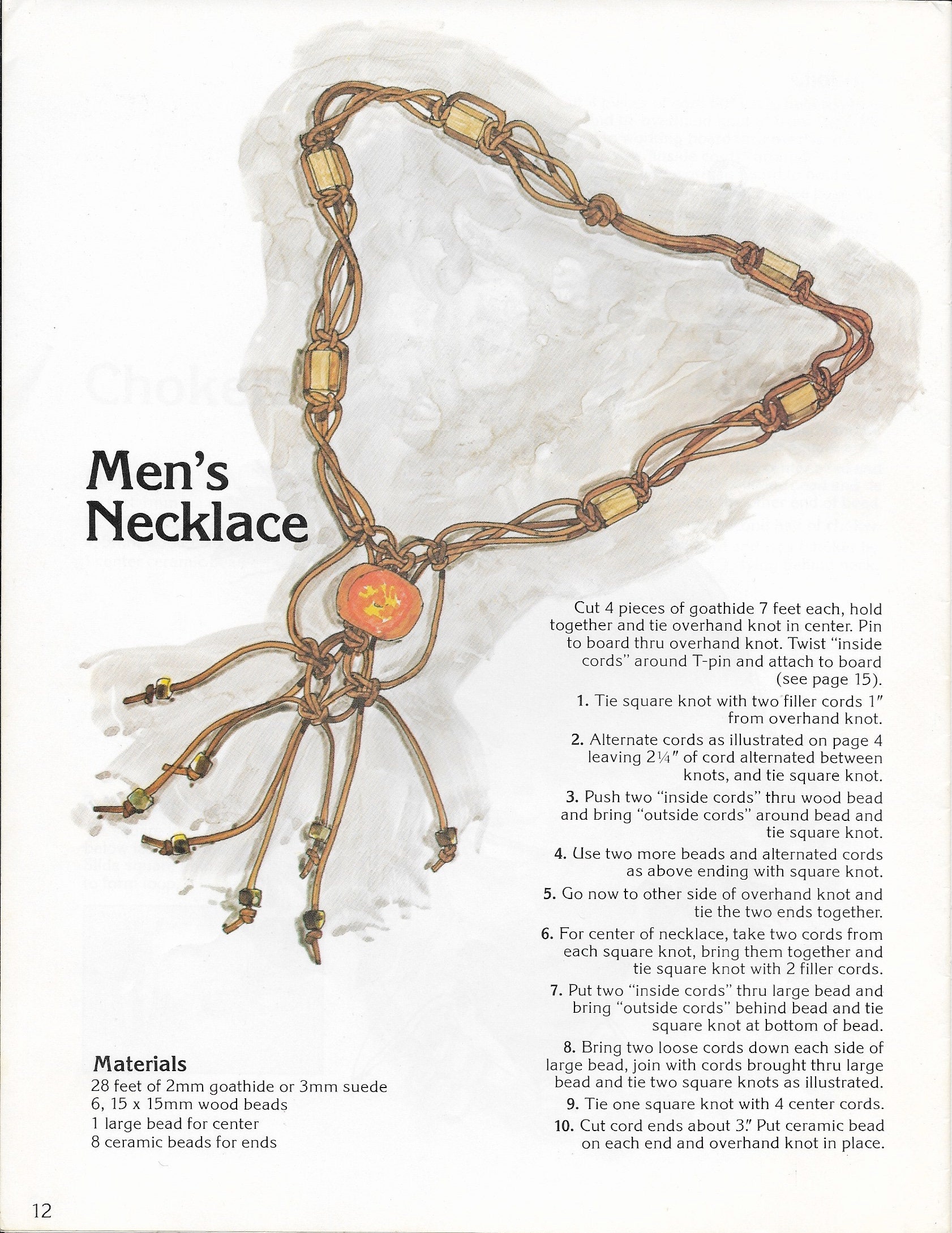 Macrame Jewelry Book 1970s Necklace Choker Earrings | Etsy