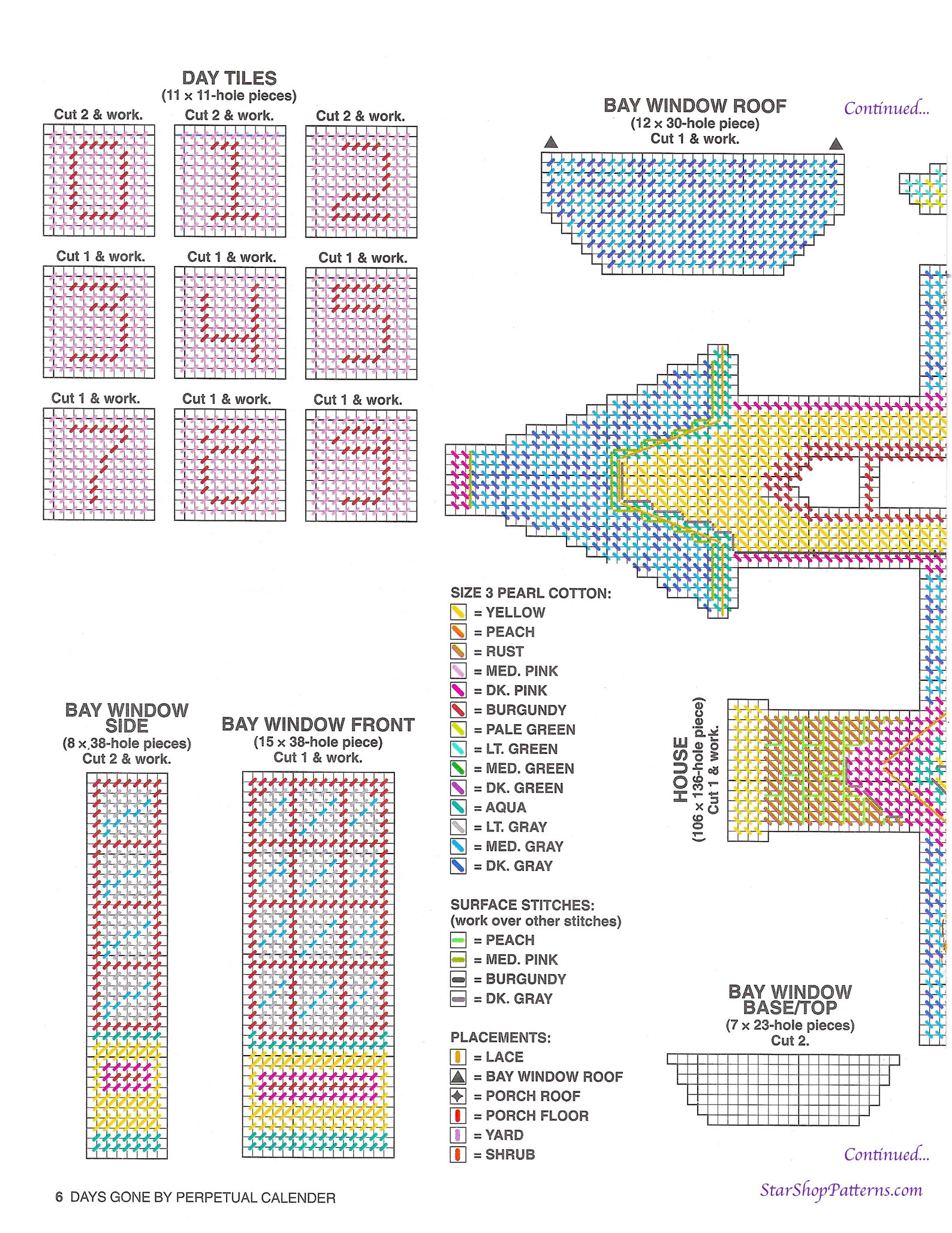 Perpetual Calendar Plastic Canvas Pattern Book PDF Plastic - Etsy