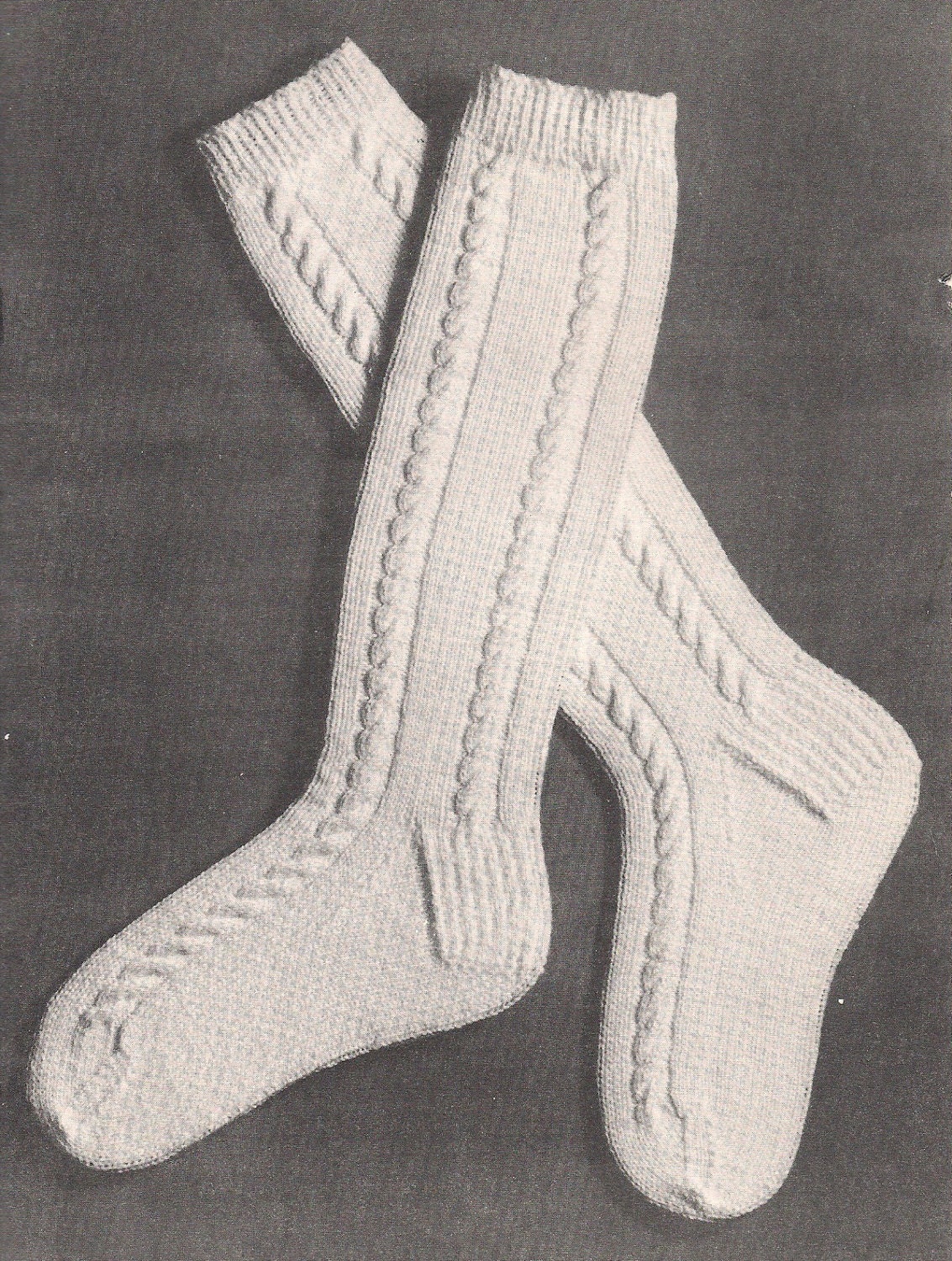 Winter Woollies • 1960s Sock Pattern • Vintage 60s Knitting Patterns ...