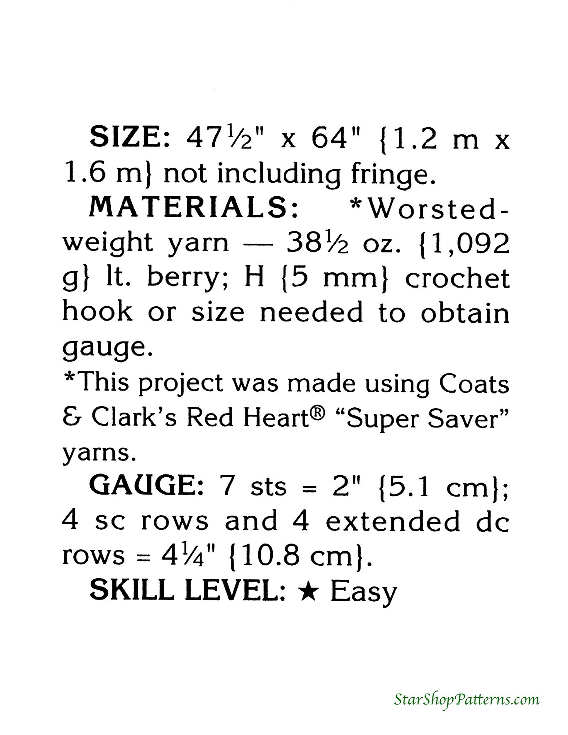 Quick Easy Afghan Crochet Pattern Book PDF Download • Red Lace Blanket ...