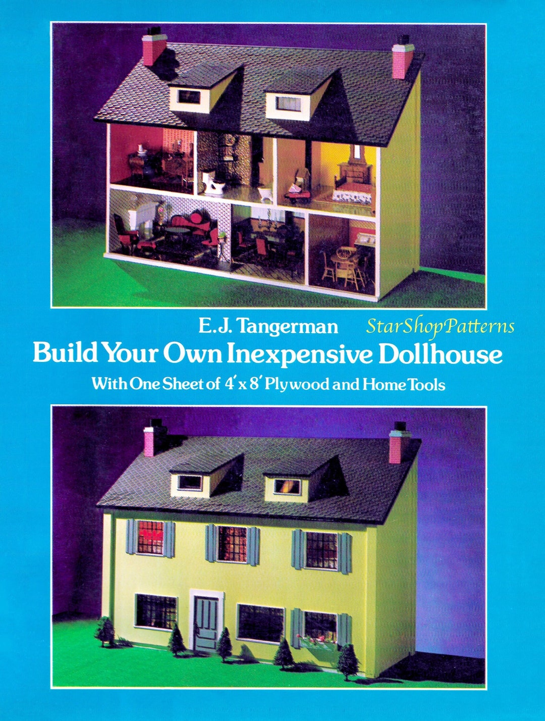 Vintage Dollhouse Furniture Pattern Book Pdfminiature Toy Fairy Cottage ...