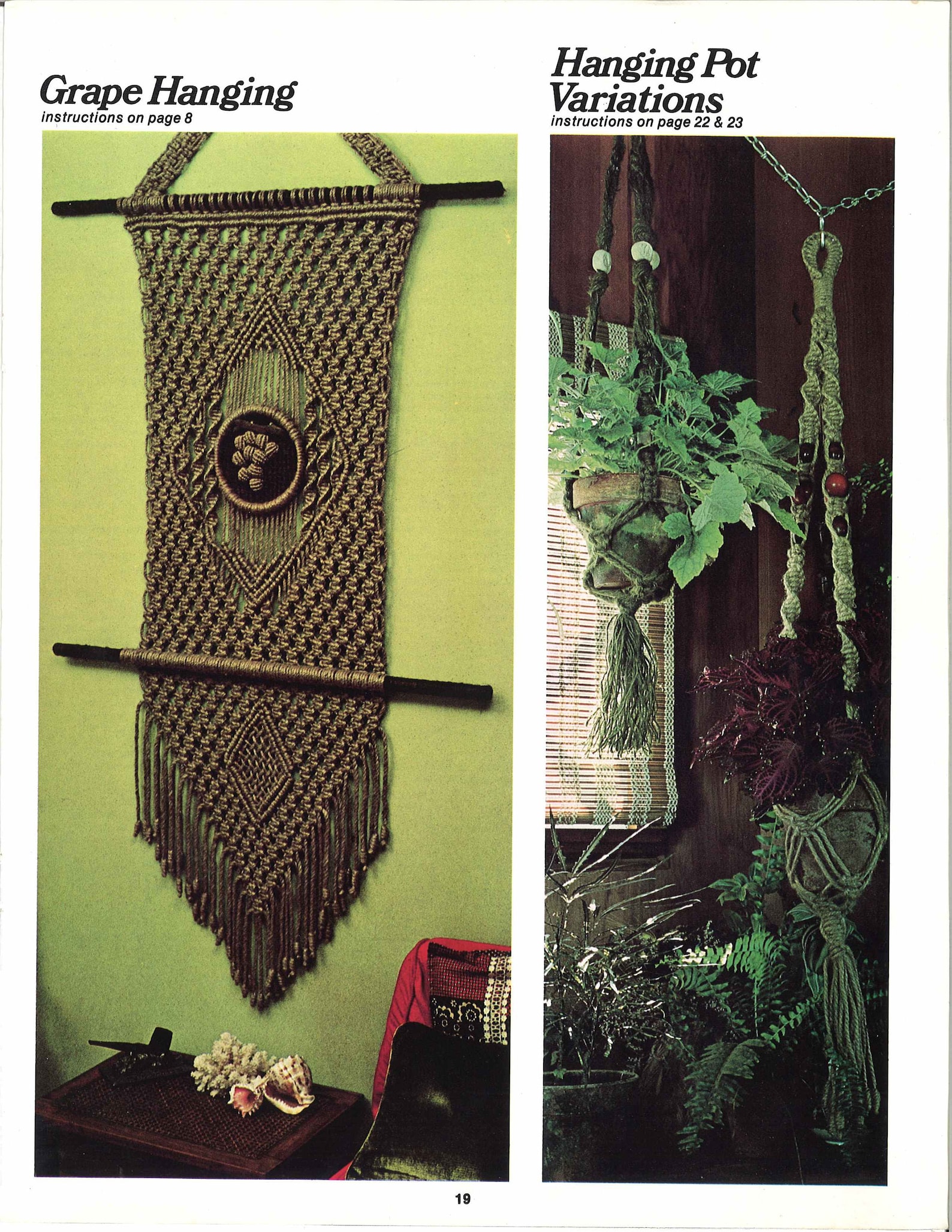 Macramé Why Knot 1970s Macrame Knots How to Instruction | Etsy