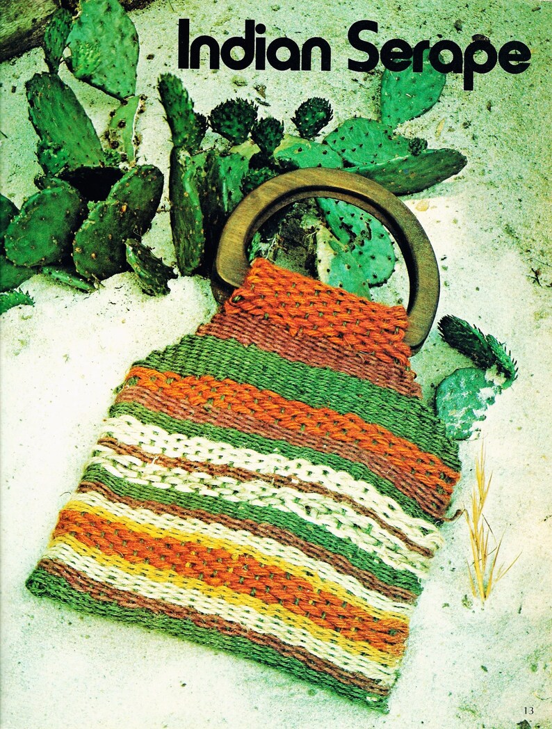 Purse Weaving Book 1970s Flatloom Kids Easy Beginner Weaving - Etsy