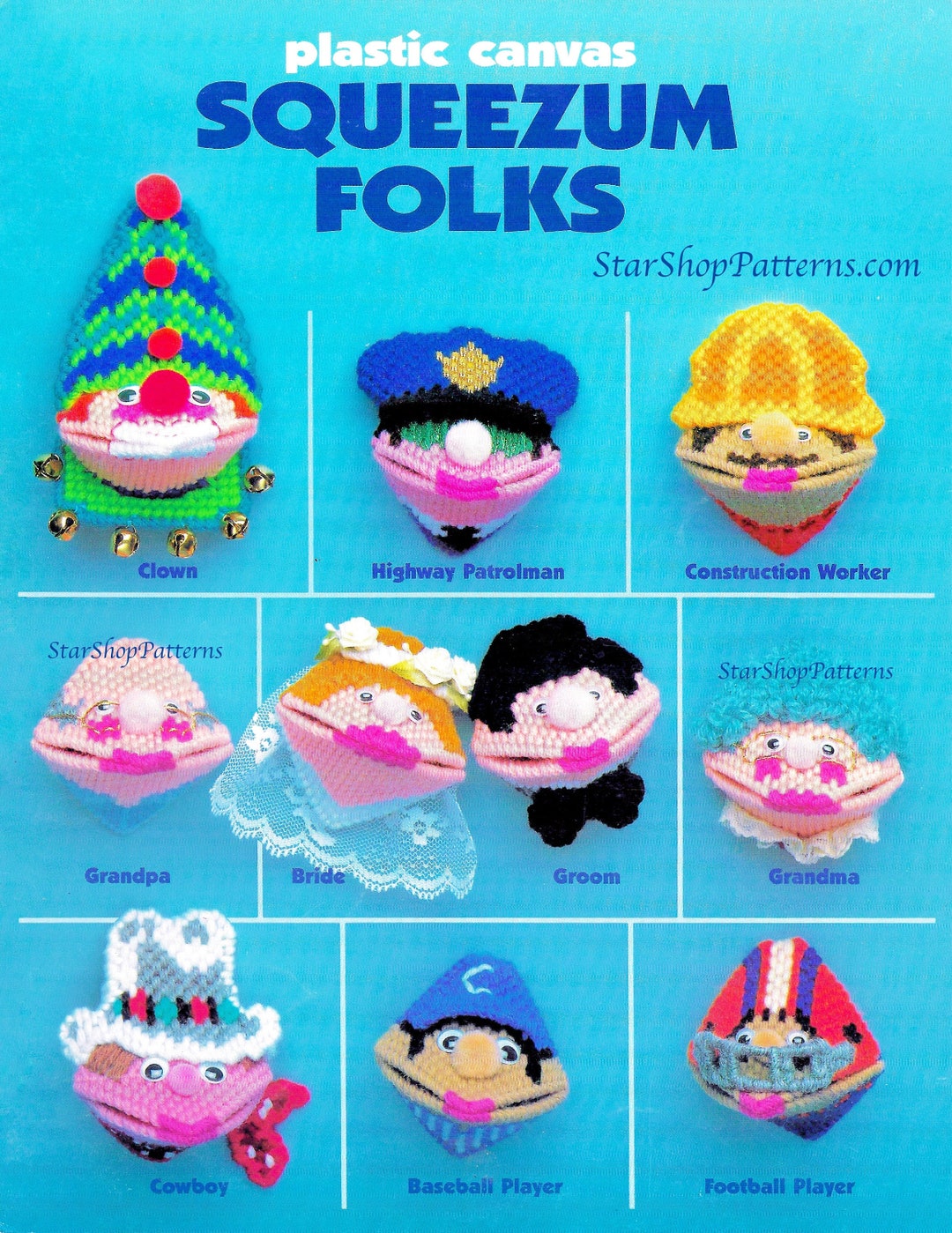 Vintage Plastic Canvas Pattern Book PDF • Squeezum Plastic Canvas ...