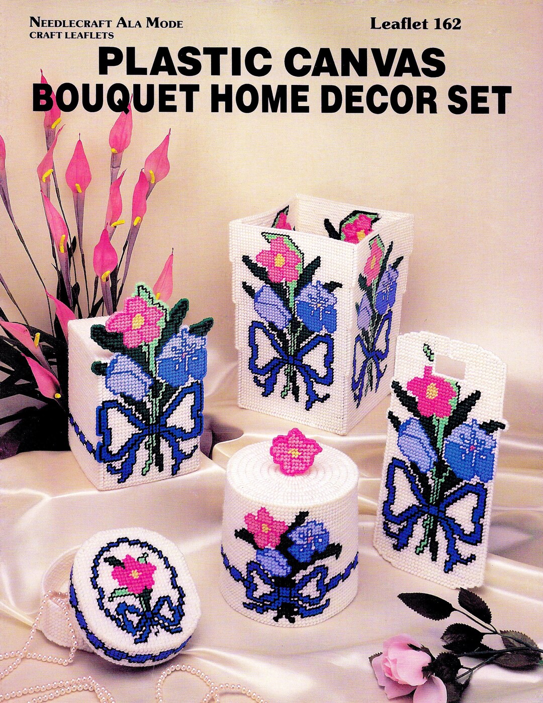 Vintage Plastic Canvas Pattern Book PDF Ebook • Pansy Flower Toilet ...