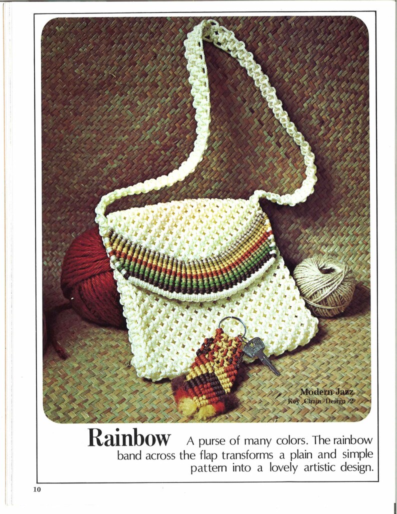 Purse Strings 1970s Macrame Bags Design Handbag Designs - Etsy