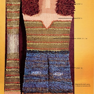 Weaving on A Cardboard off Loom • 1970s Flatloom Weaver Books • 70s ...