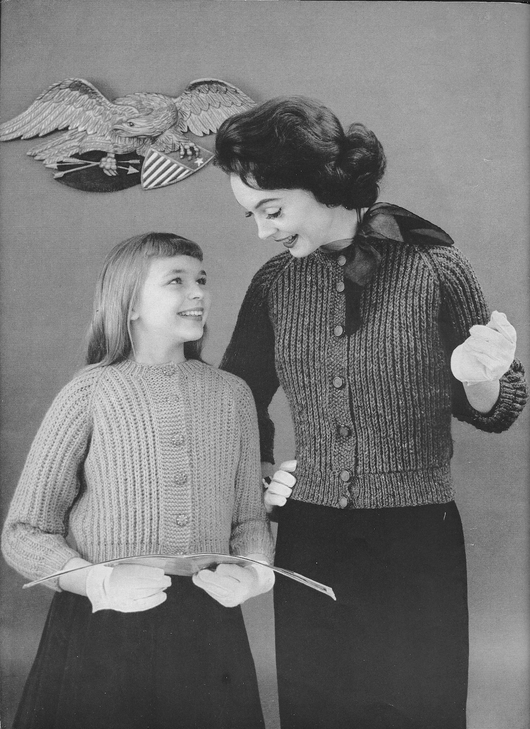 Comfy Cardigans • 1950s Knitting Collared Cardigan Sweater Patterns ...