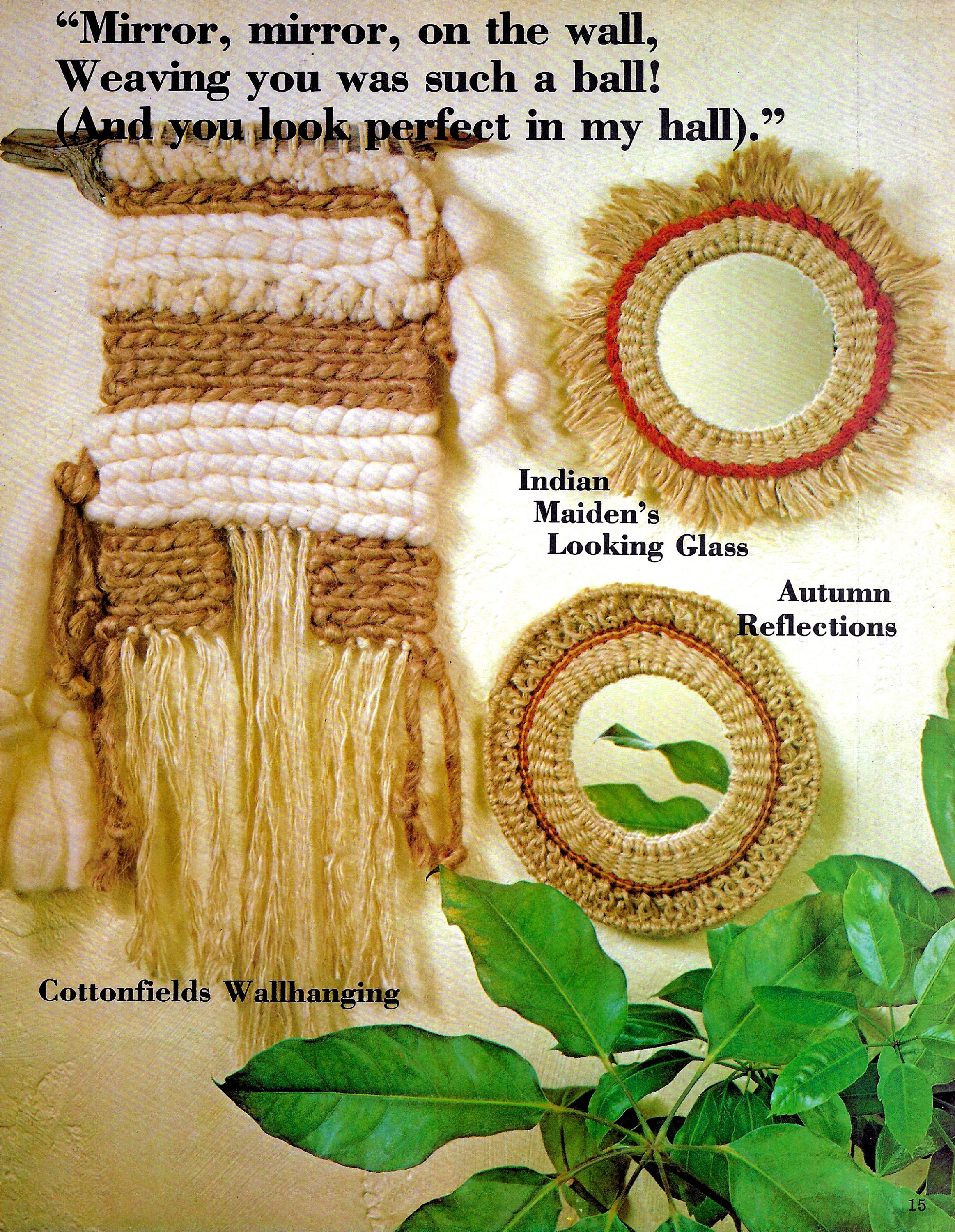 Vintage Weaving Pattern Book PDF • 1970s Off-loom Easy Beginner Weaving ...