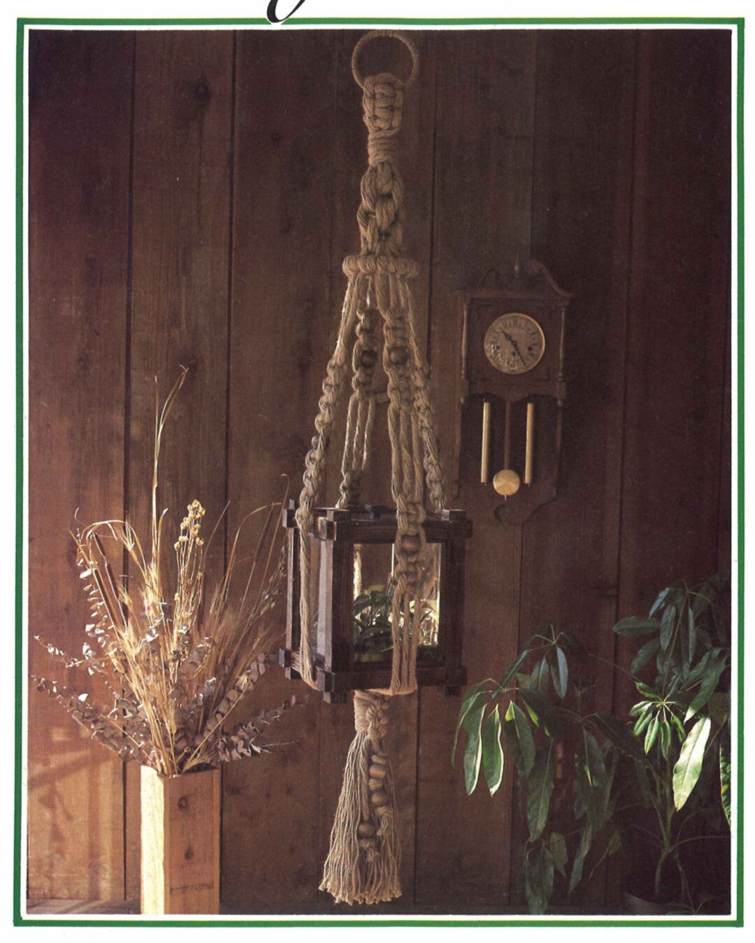 Macrame Hangers • 1970s Terrarium Globe Holder Knots • Learning Macramé ...