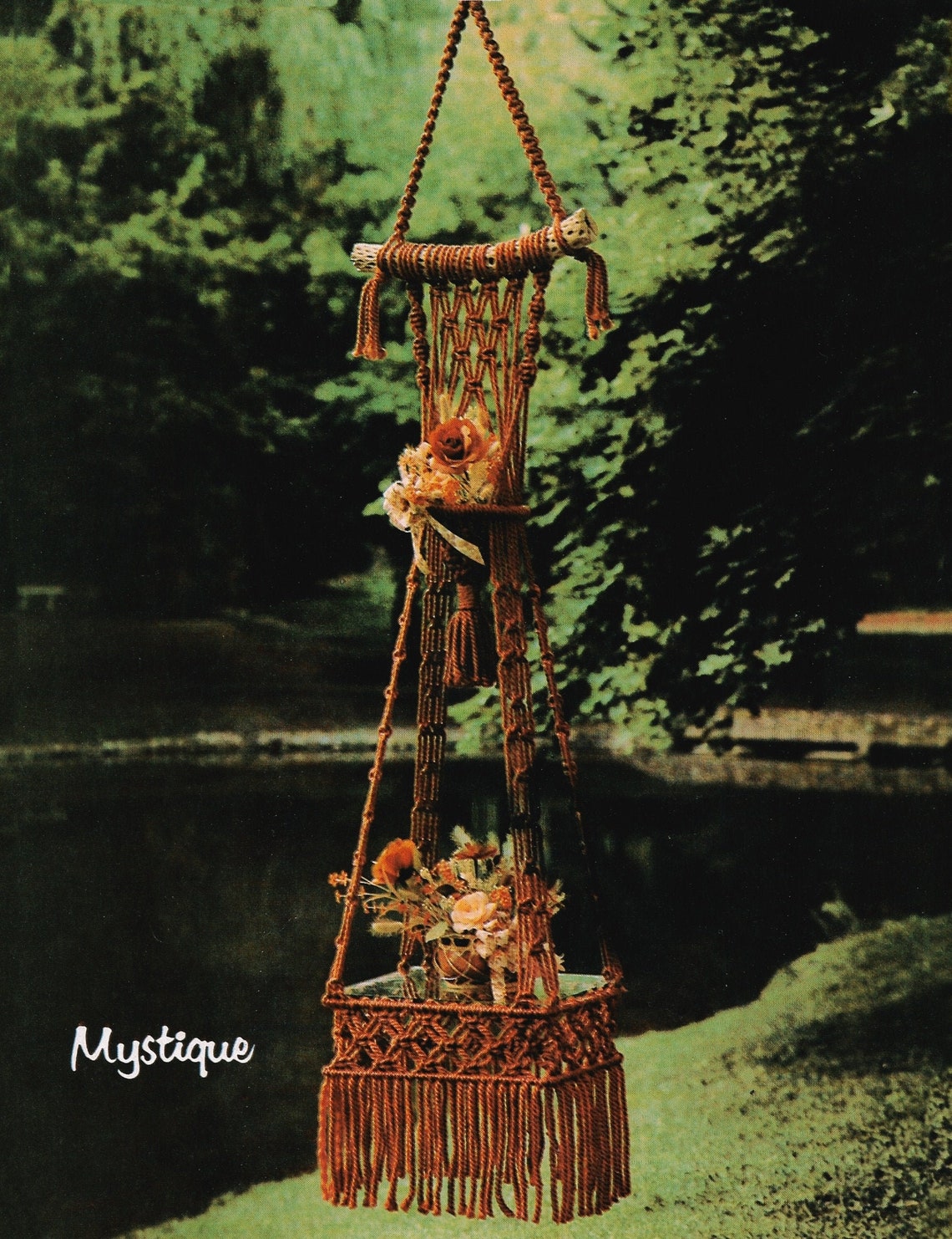 Vintage Macrame Pattern PDF 1970s Macrame Elegance Hanging - Etsy