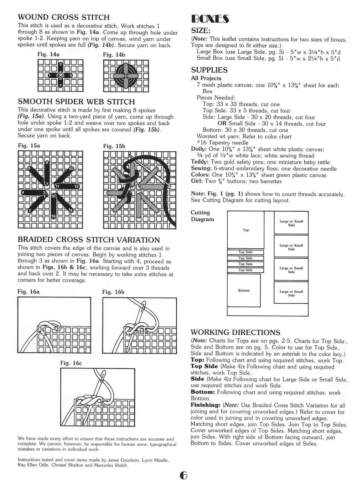 Vintage Plastic Canvas Pattern Book PDF Cube Box Craft | Etsy