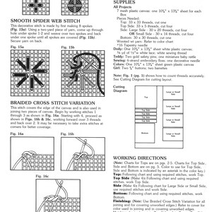 Vintage Plastic Canvas Pattern Book PDF • Cube Box Craft Patterns ...