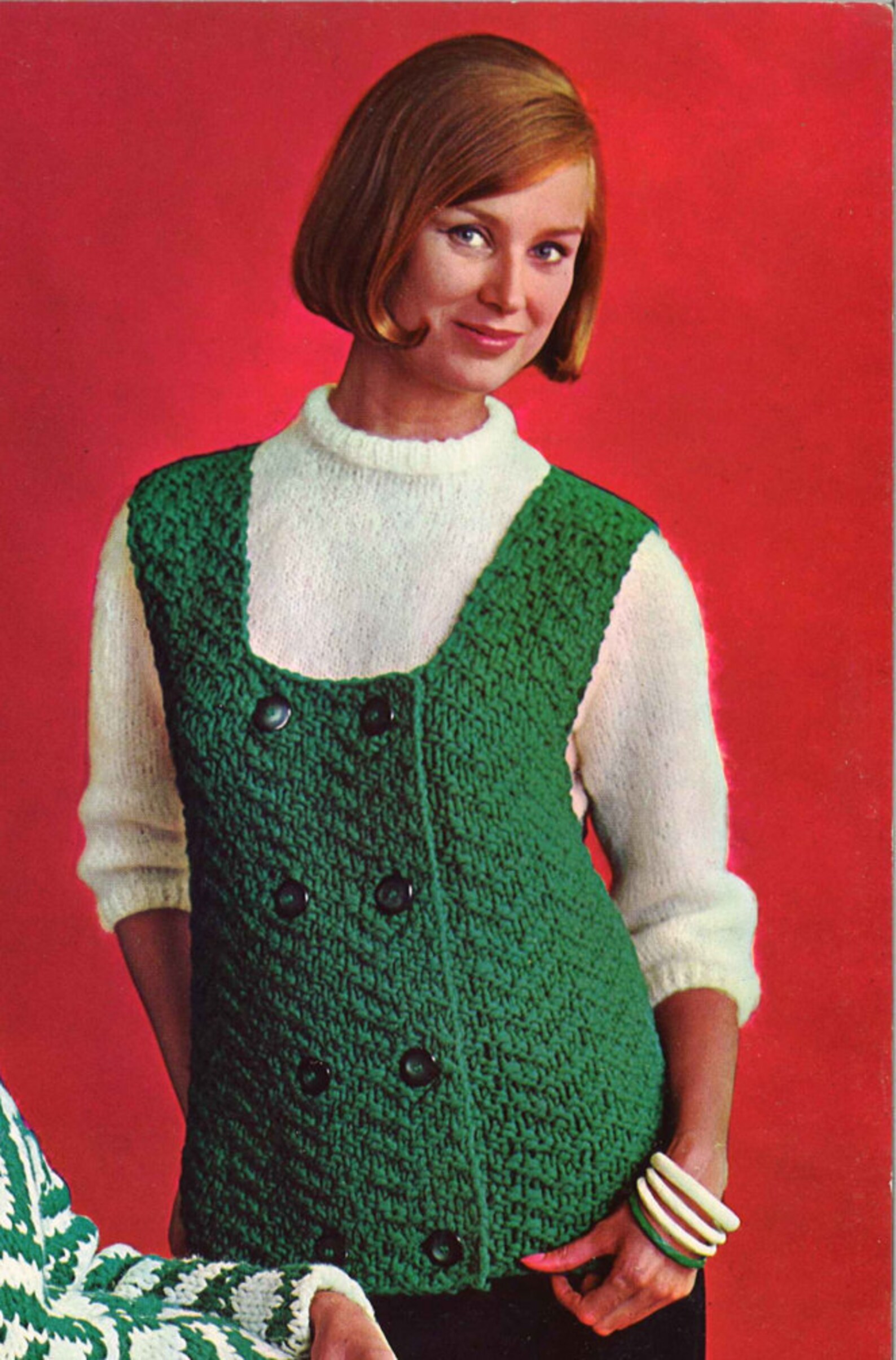 Emerald & Diamonds • 1960s Pullover Sweater Patterns • 60s Vintage ...