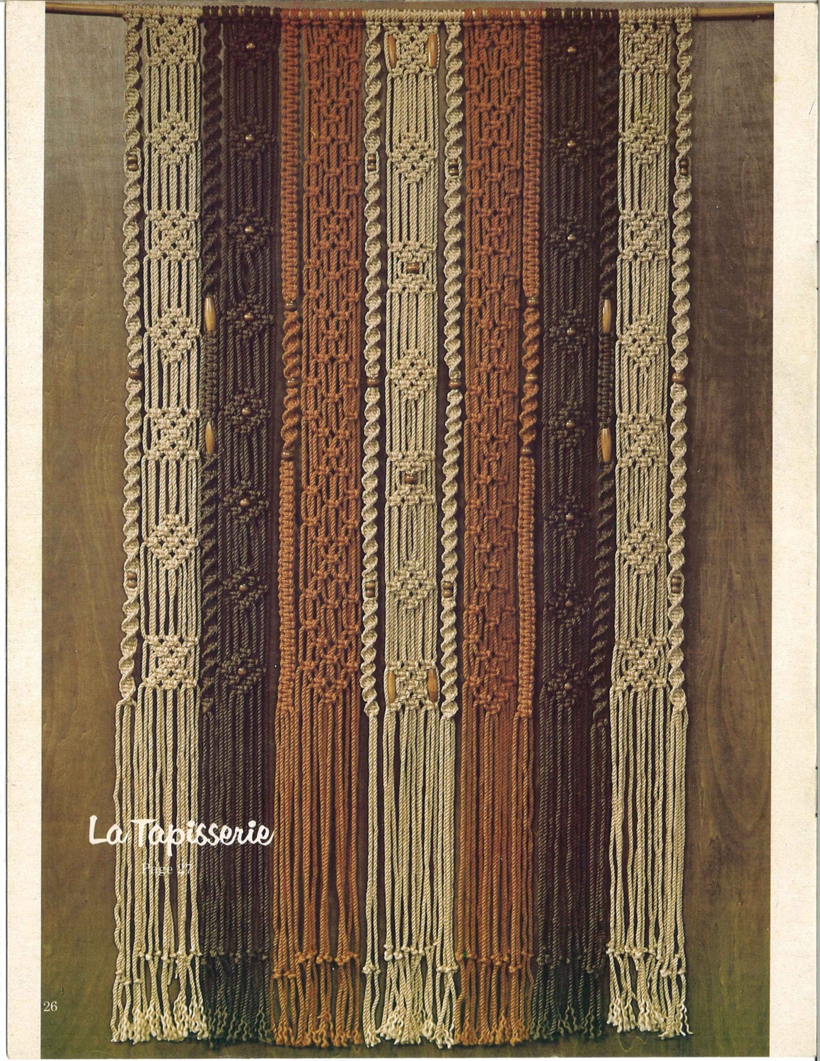 Vintage Macrame Pattern Book PDF • plant Hanger, Lamp, Wall Art - Etsy