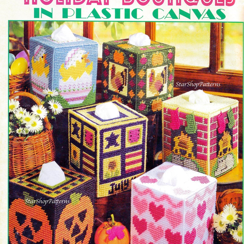 Plastic Canvas Tissue Covers Halloween - Etsy UK