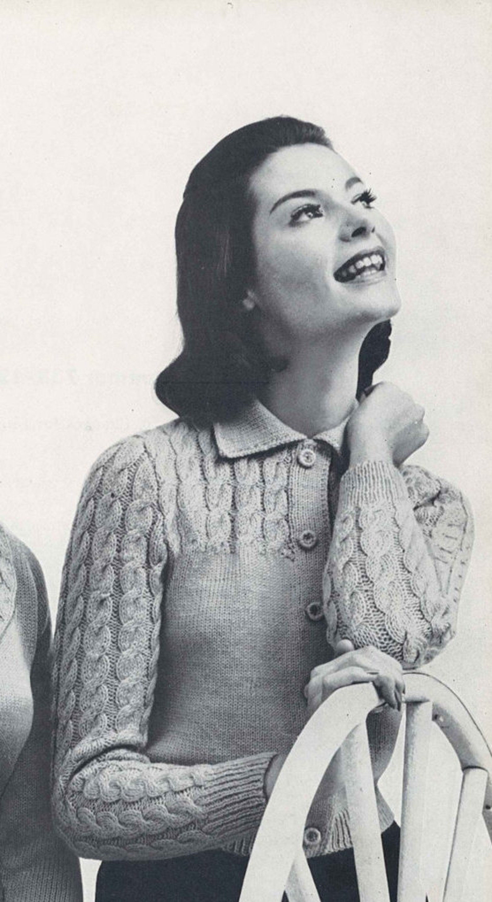 Very Cabled Cardigans • 1950s Knitting Collared Cardigan Sweater ...