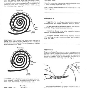 Basket Weaving • 1970s Easy Beginner Baskets Making Book • Pot Vessel ...