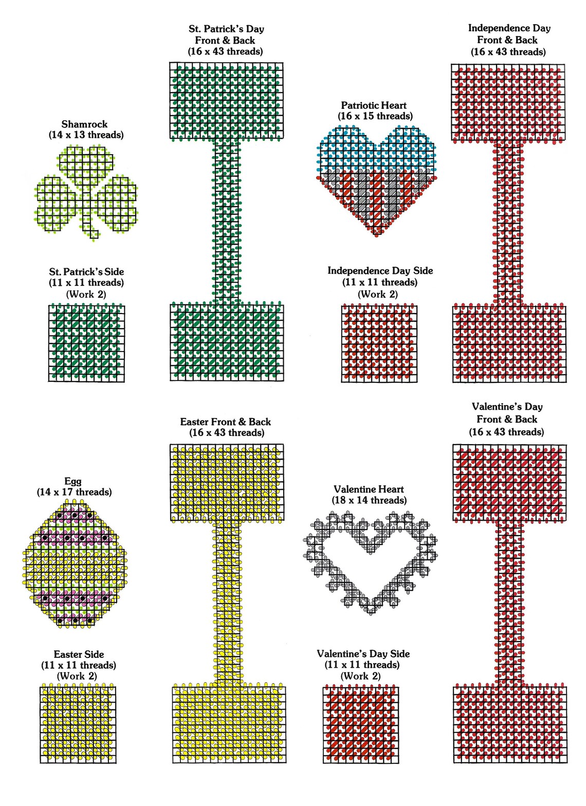 Vintage Plastic Canvas Pattern Book PDF Heart Easter Egg - Etsy