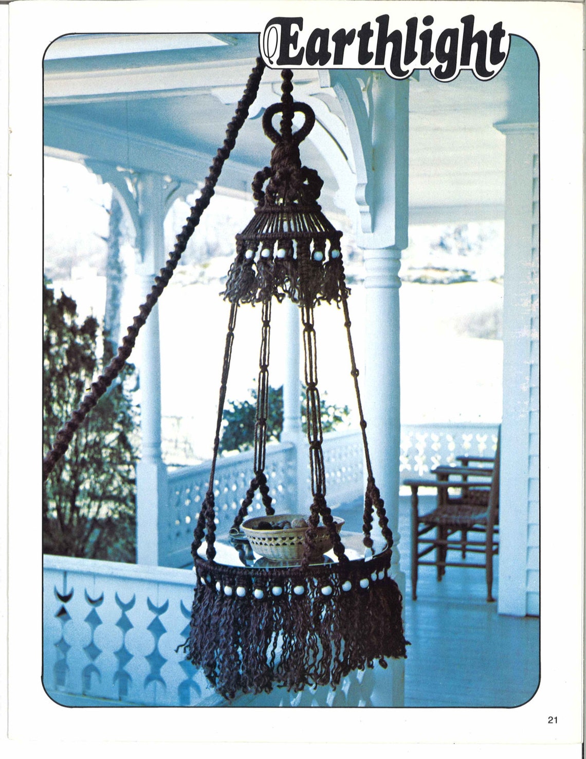 Macramé Home Furnishings • 1970s Macrame Knots How to Instruction ...