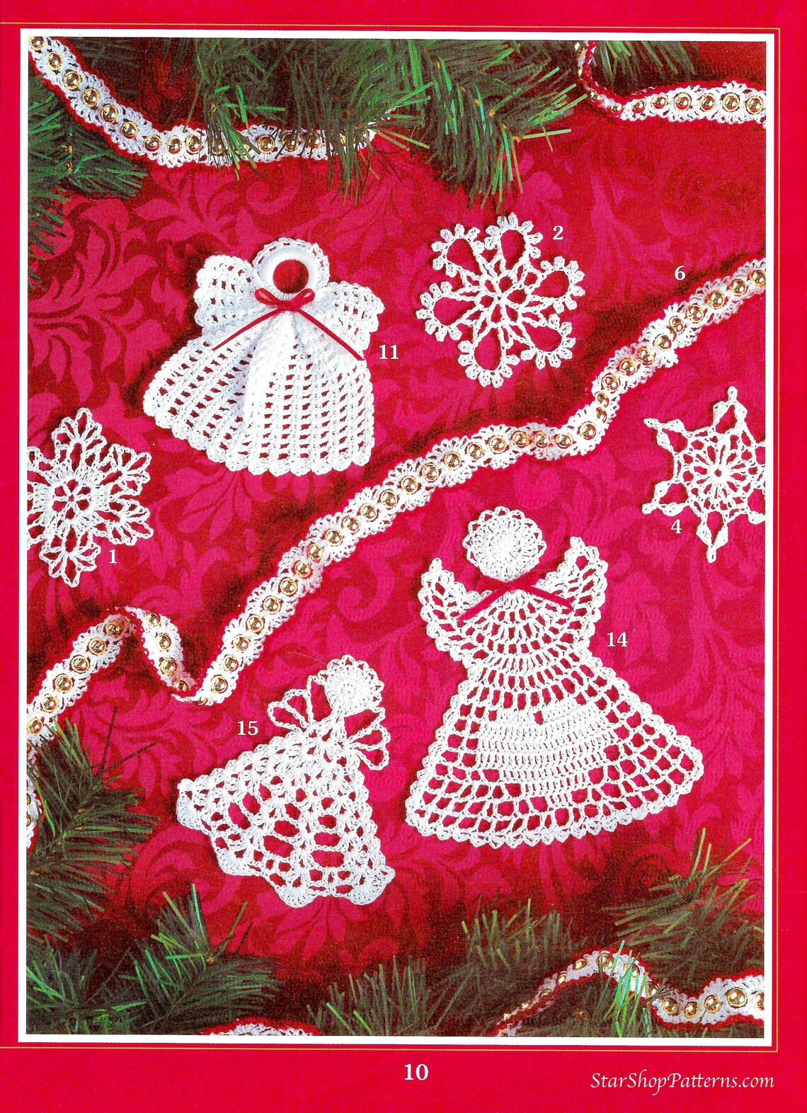 Christmas Crochet Snowflake Pattern Book PDF Download • Cotton Xmas ...