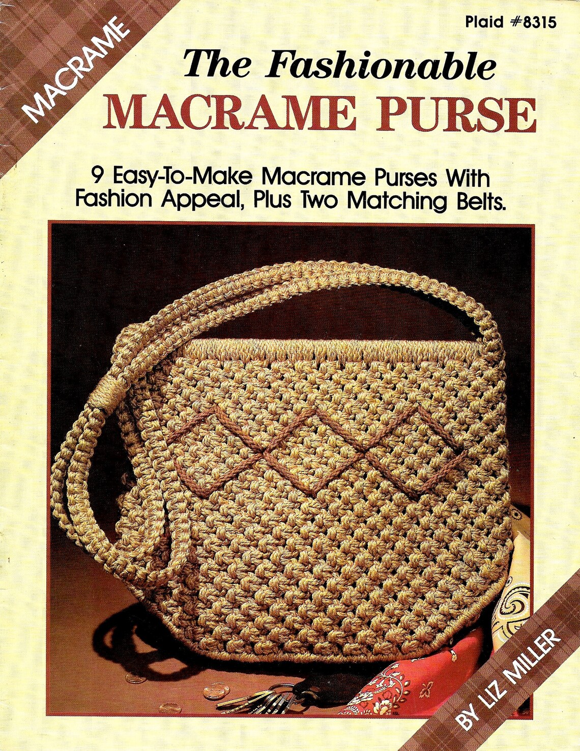 Vintage Macrame Pattern Book PDF • purse, Evening Bag, Clutch, Tote ...