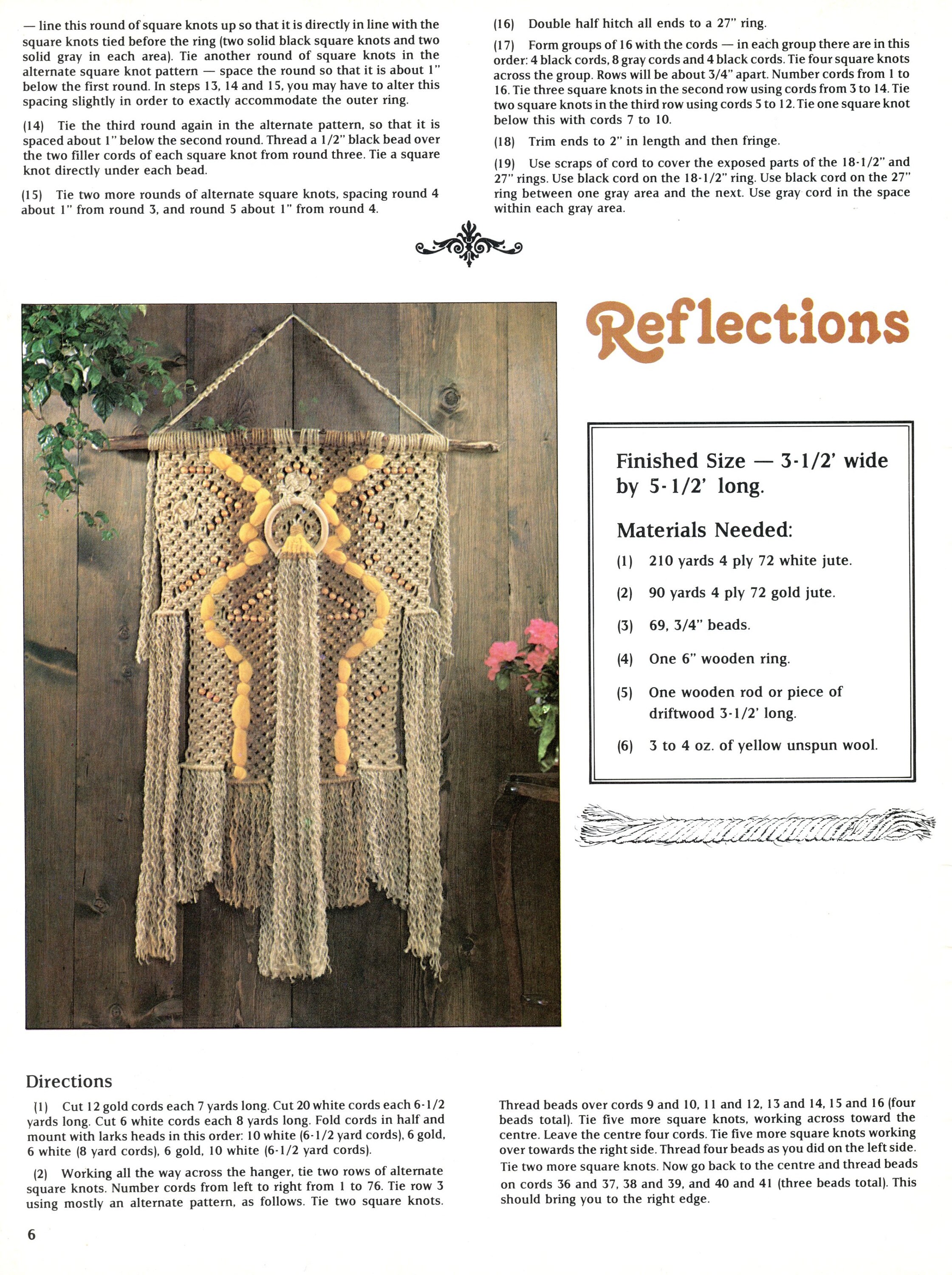 Designer Macrame 1970s Macramé Pot Hangers Wall Art | Etsy