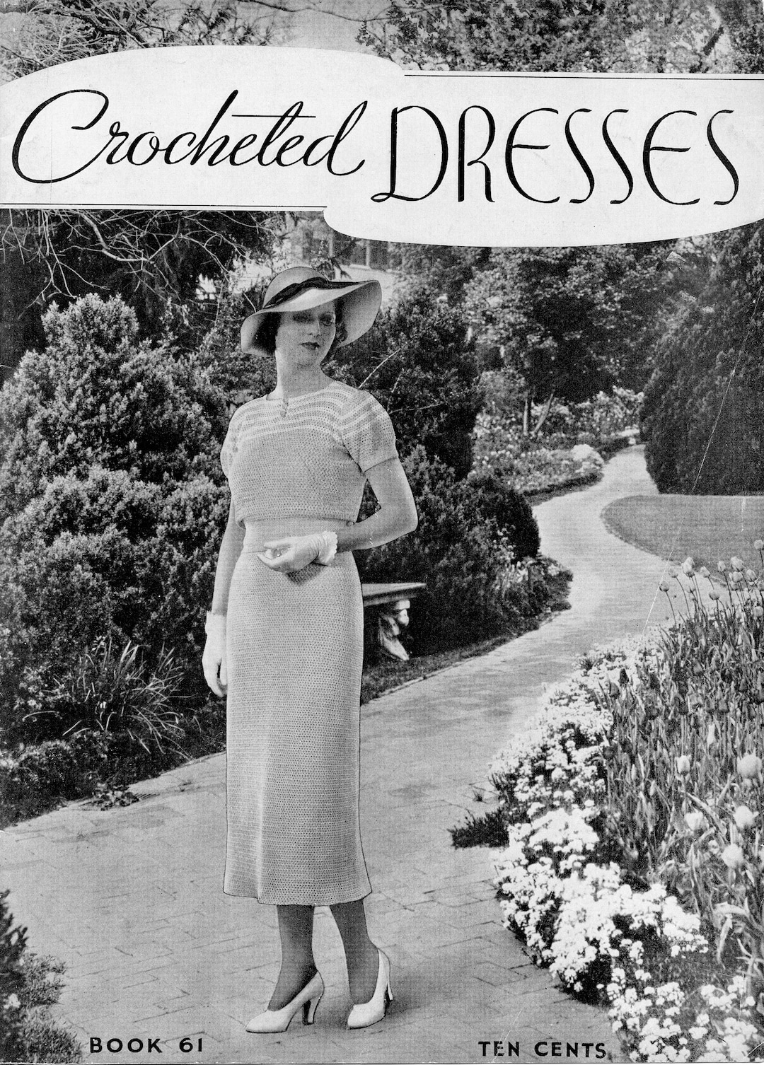 Crocheted Dresses of 1935 • 1930s Paris Crochet Day Wedding Dress ...