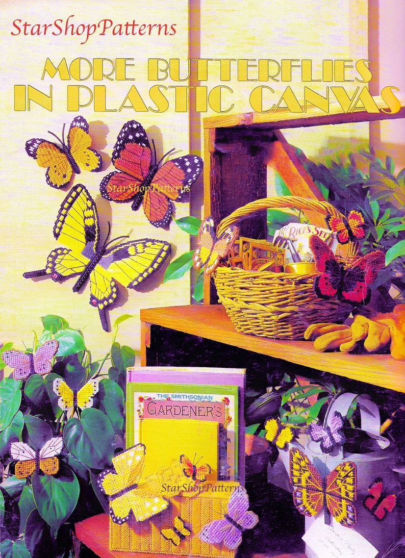 Butterfly Plastic Canvas Pattern Book PDF Butterfly Plastic - Etsy