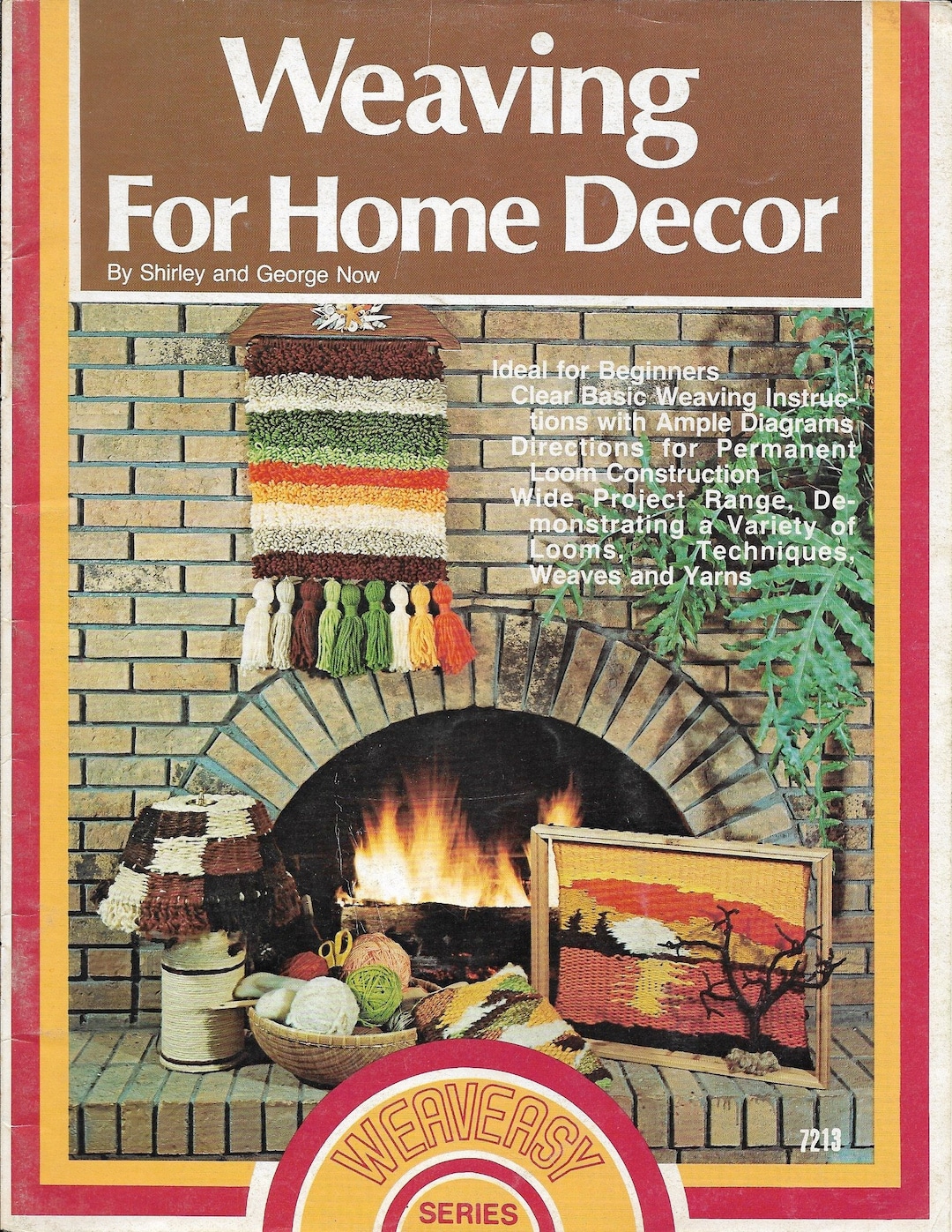 Weaving for Home Decor • 1970s Flatloom Weaver Book • Decoration Wall ...